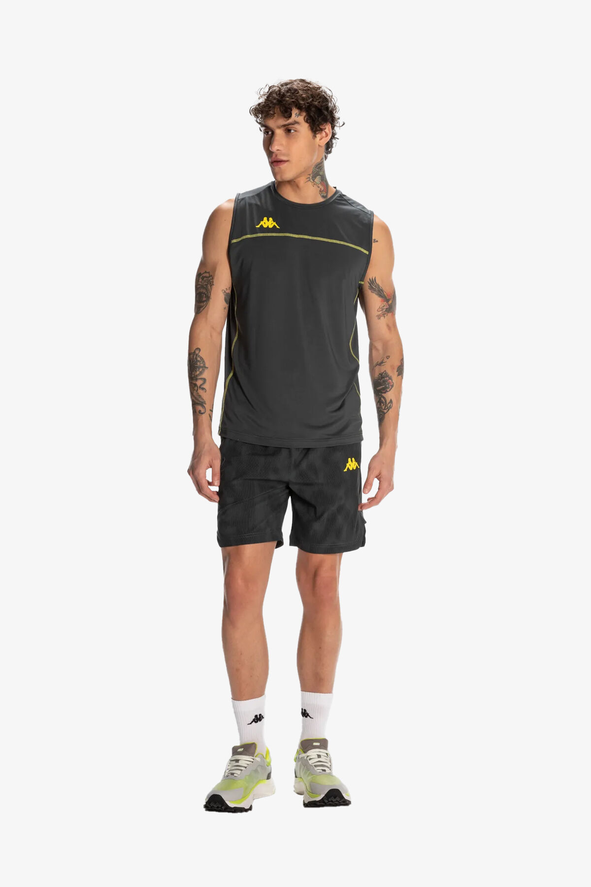 Kappa Kombat Fogıu Erkek Gri Atlet 32241QW-A0I-1 ERP Gelenler Kappa