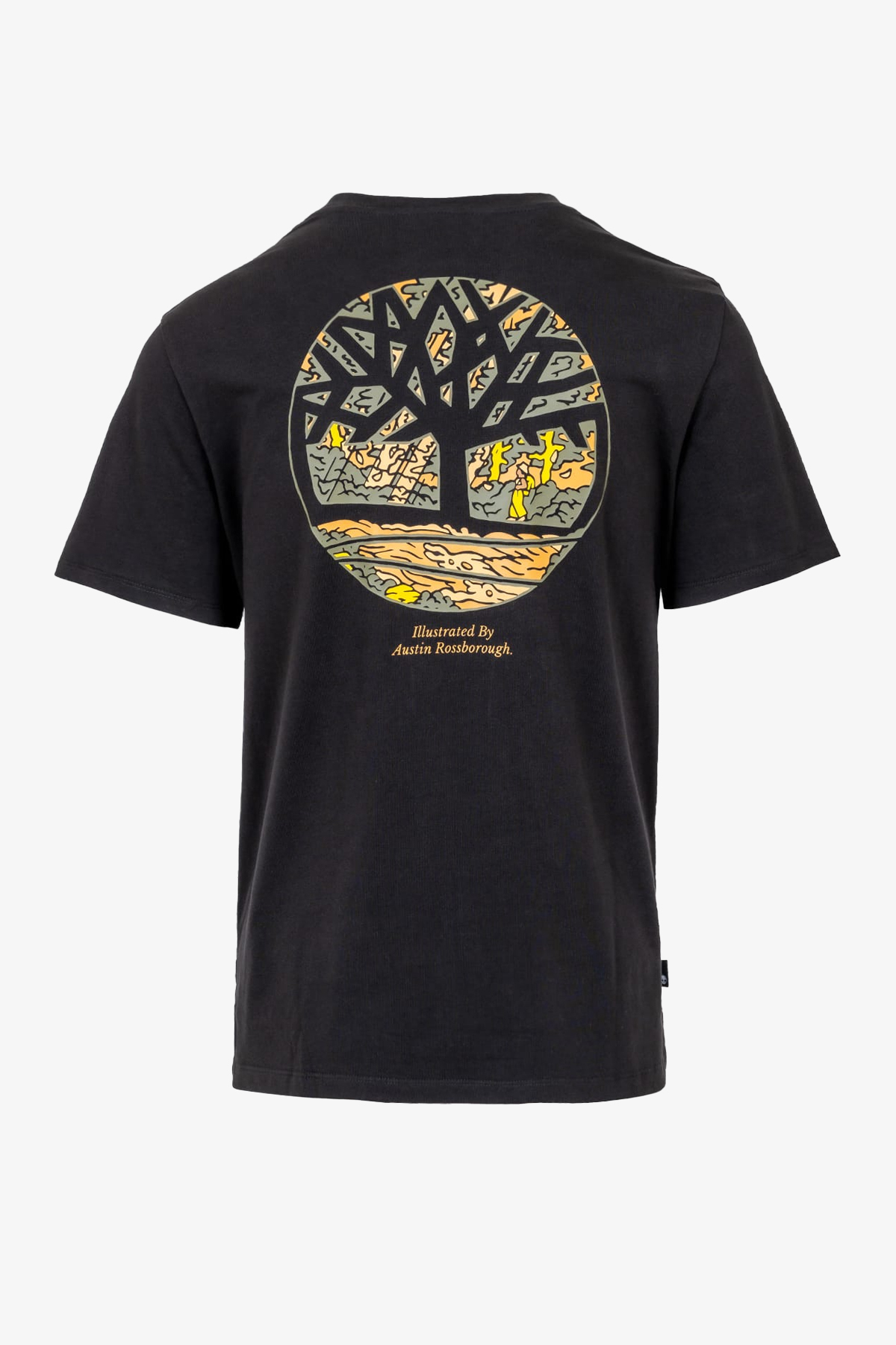 Timberland Illustrated Tree Logo Back Graphic Erkek Siyah T-Shirt ...